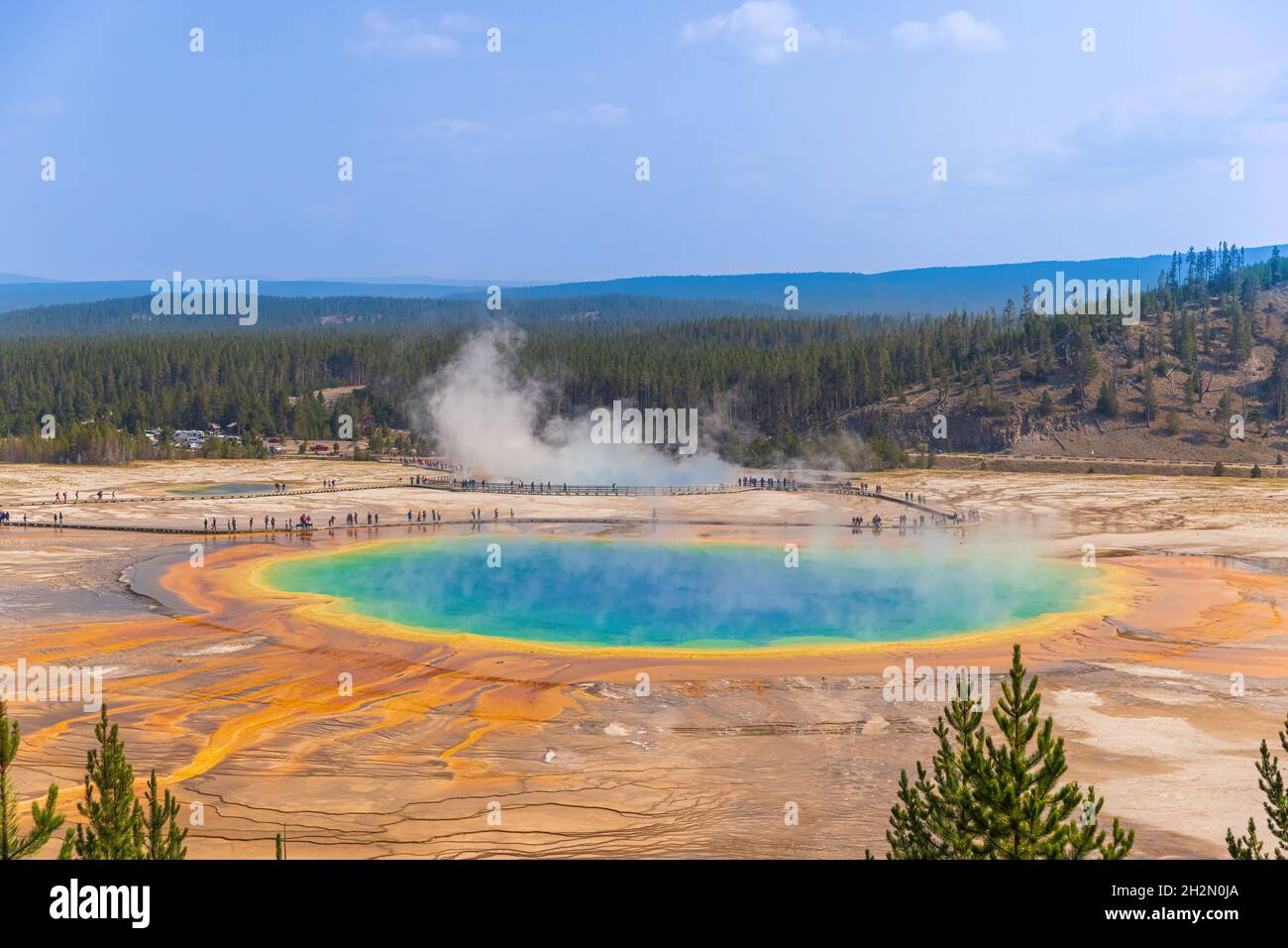 Grand prismatic spring in yellowstone national park hi-res stock photography and images - Alamy