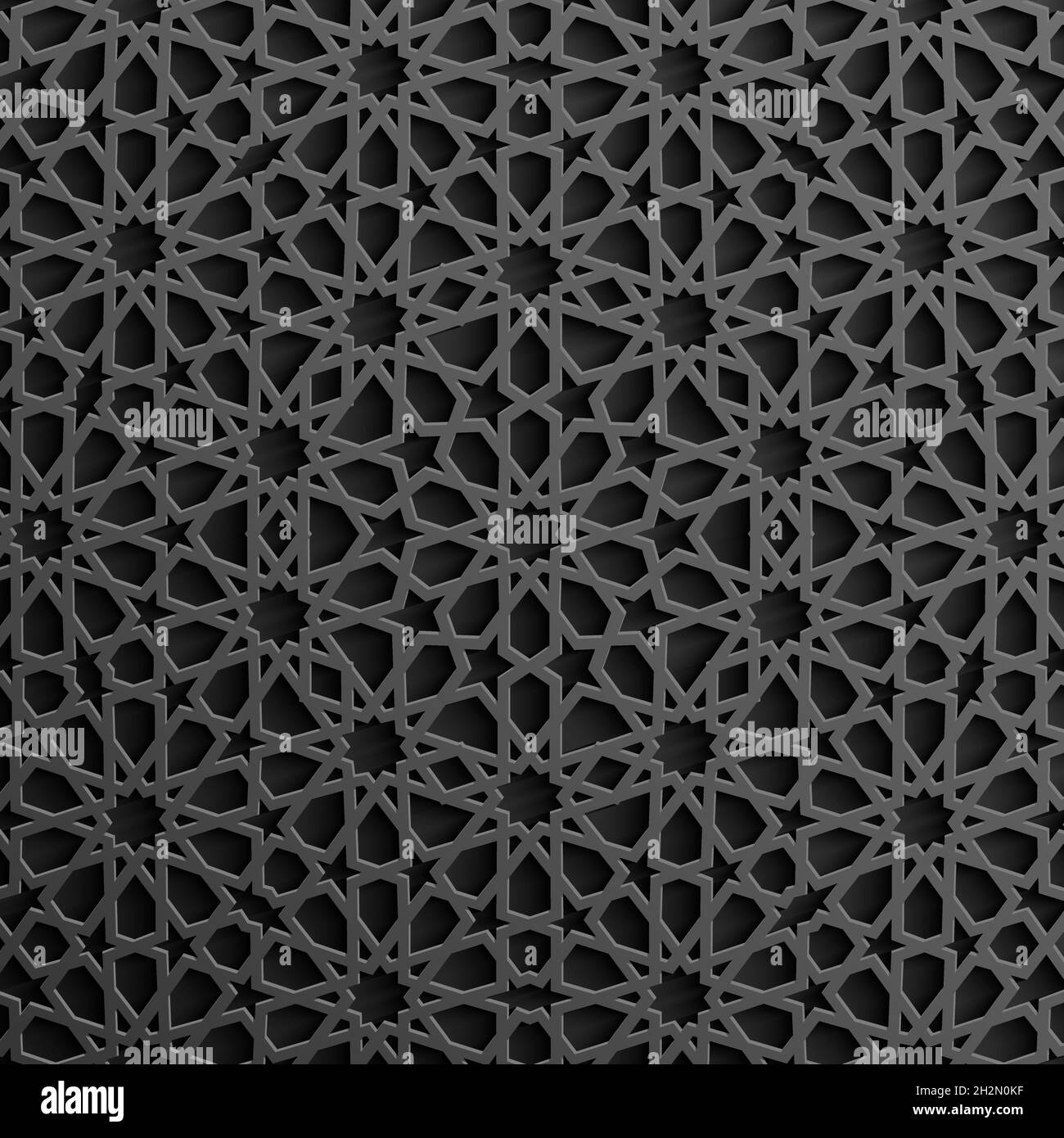 Black islamic pattern vector. Islamic ornament vector, persian motiff ...