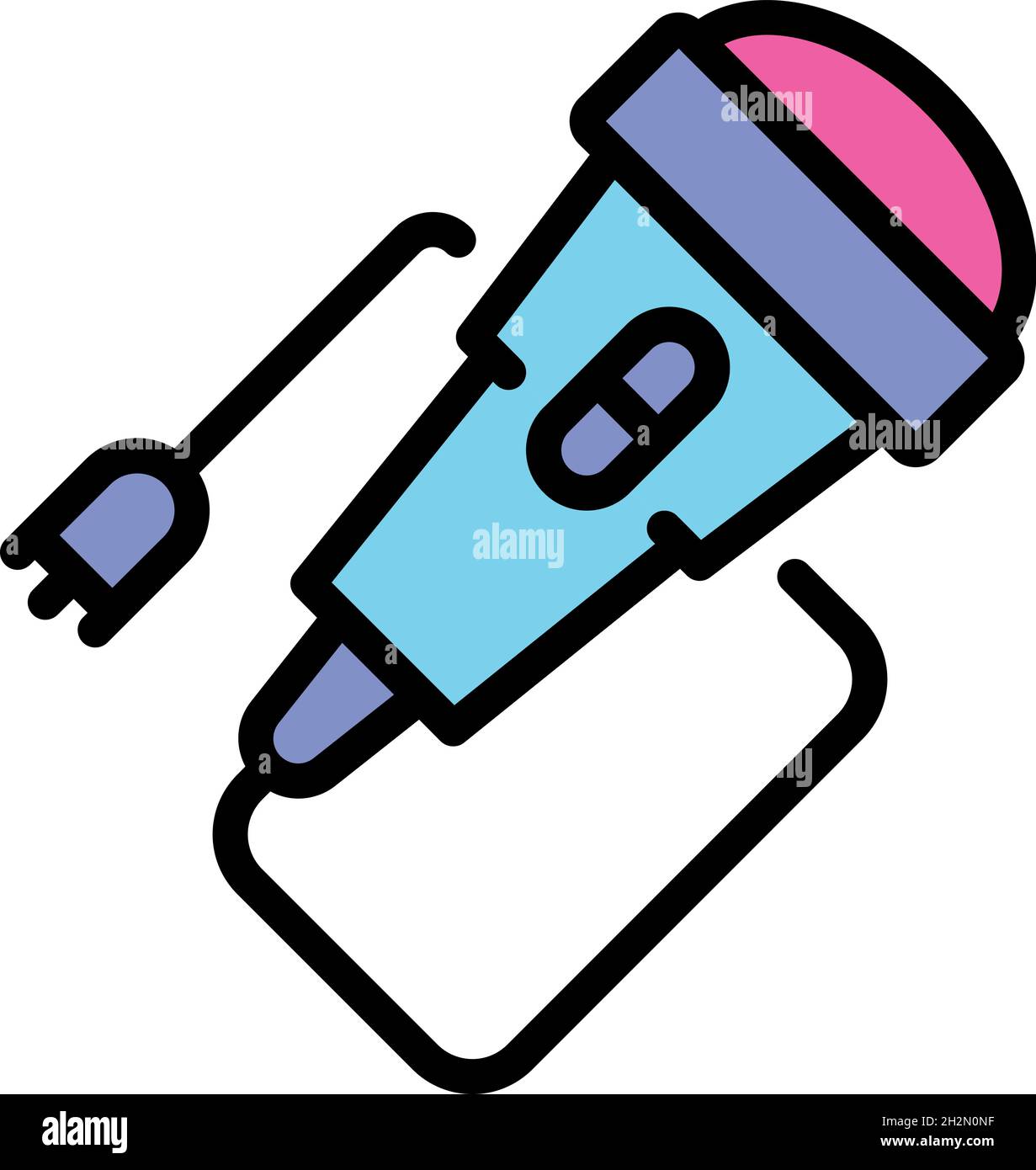 Ultrasound device icon. Outline ultrasound device vector icon color ...