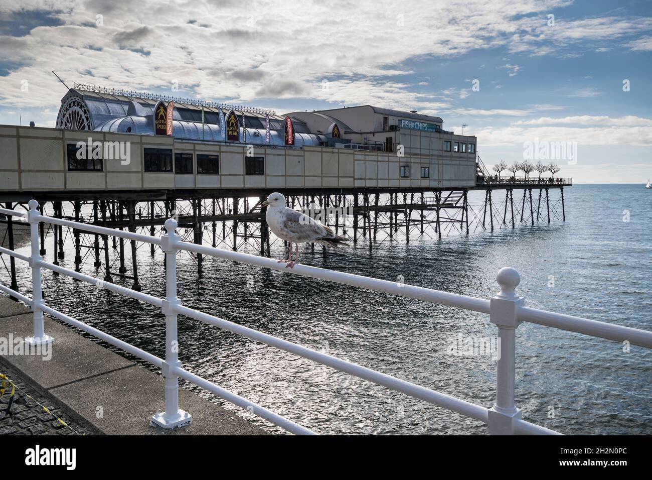 Aberystwyth Victorian pier Ceredigion in mid Wales Stock Photo - Alamy