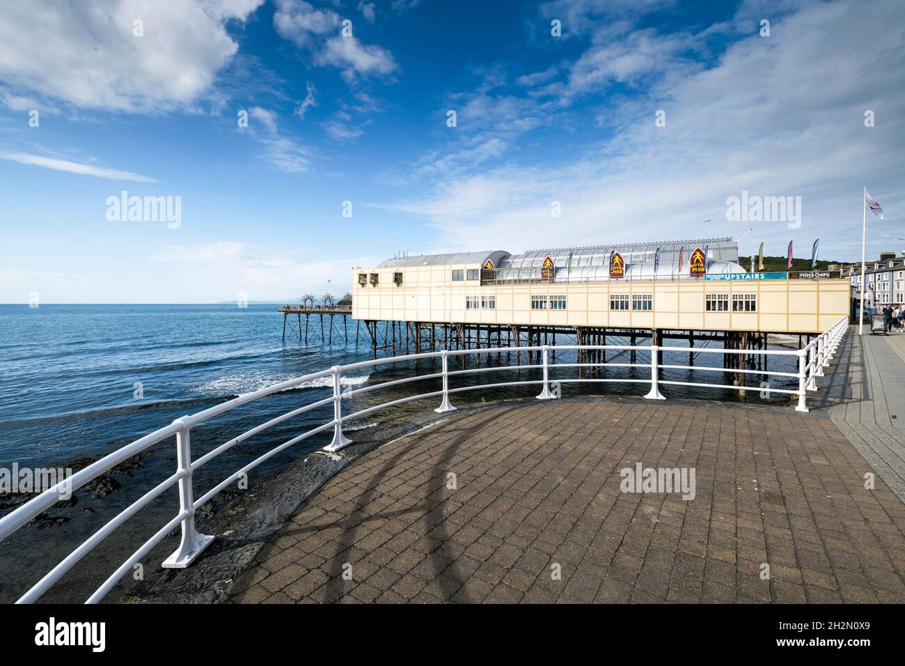 Aberystwyth Victorian pier Ceredigion in mid Wales Stock Photo - Alamy