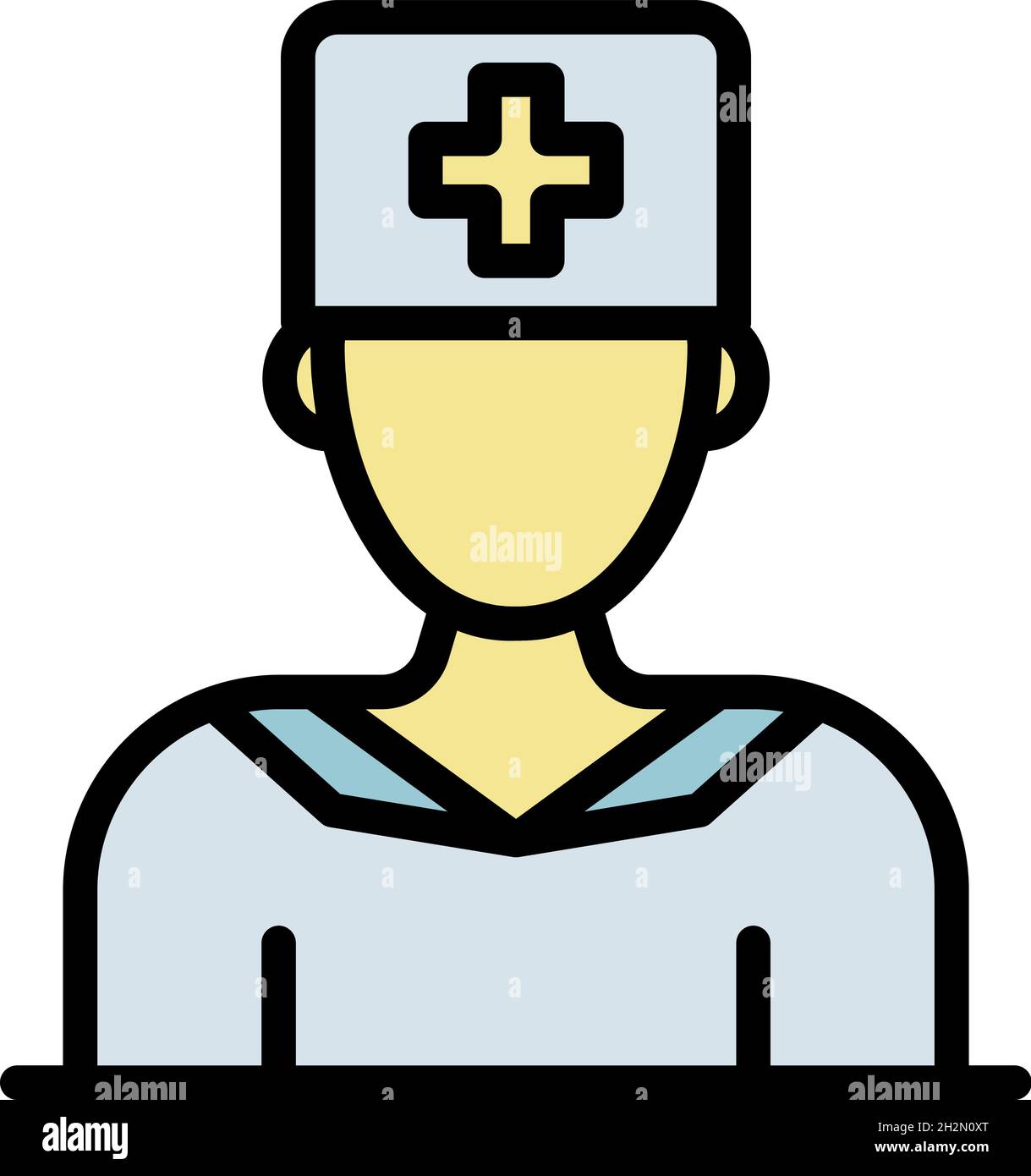 Private clinic doctor icon. Outline private clinic doctor vector icon ...
