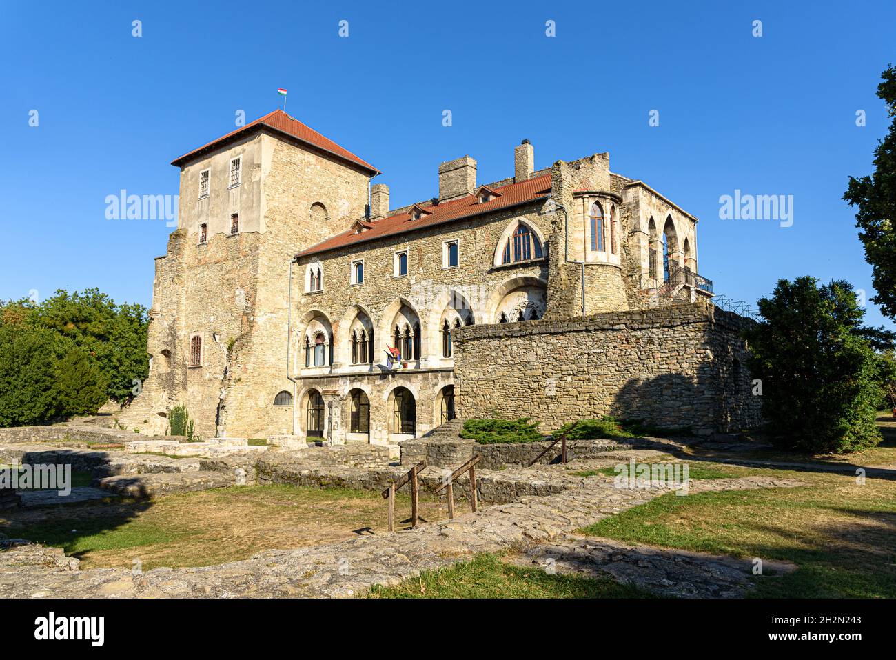 The Domonkos Kuny Museum is located inside Tata Castle Stock Photo - Alamy