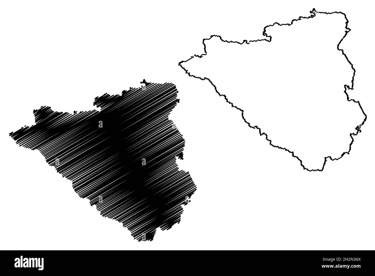 Nagpur district (Maharashtra State, Nagpur Division, Republic of India ...