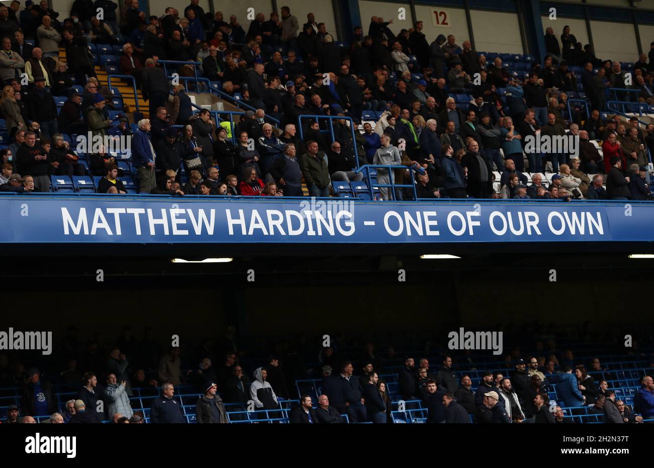 London, UK. 23rd October 2021. A sign remembering former vice-chairman ...