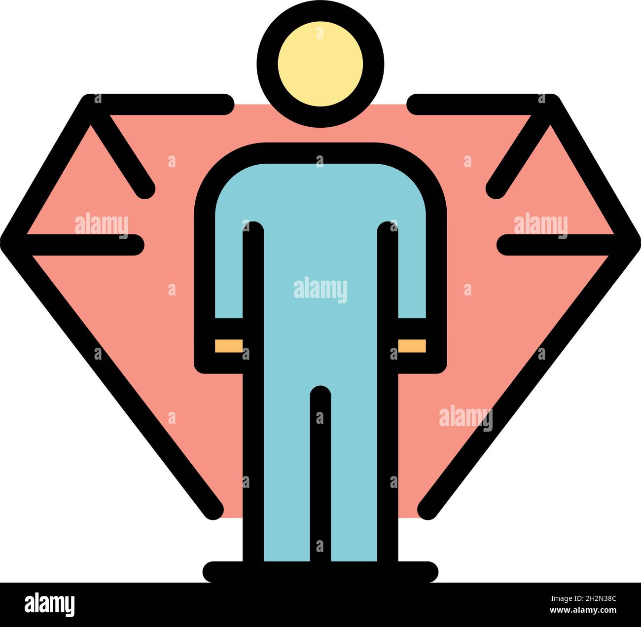 Diamond winner icon. Outline diamond winner vector icon color flat ...