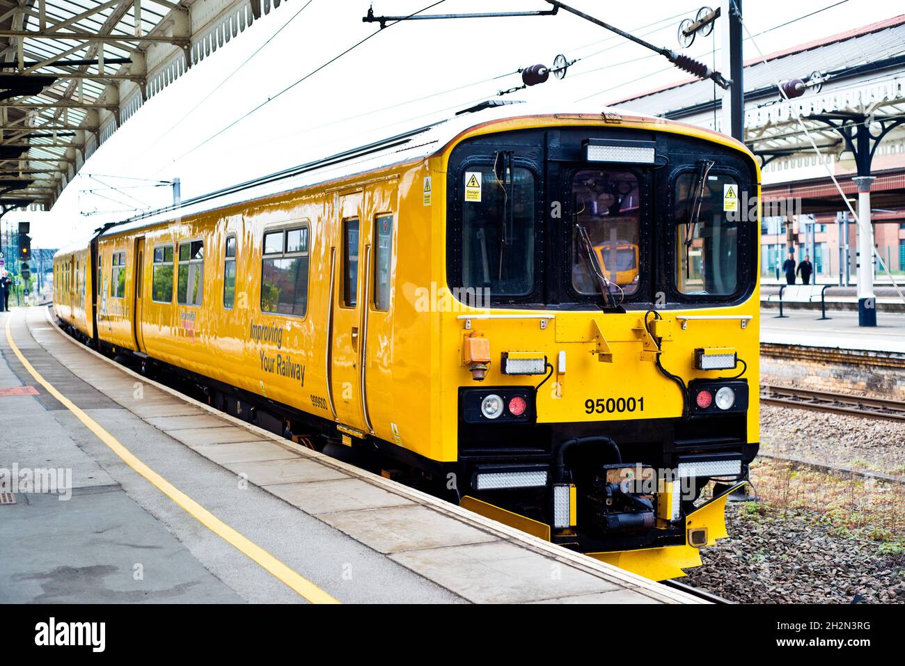 Network Rail test train, York Railway Station, York, England Stock ...
