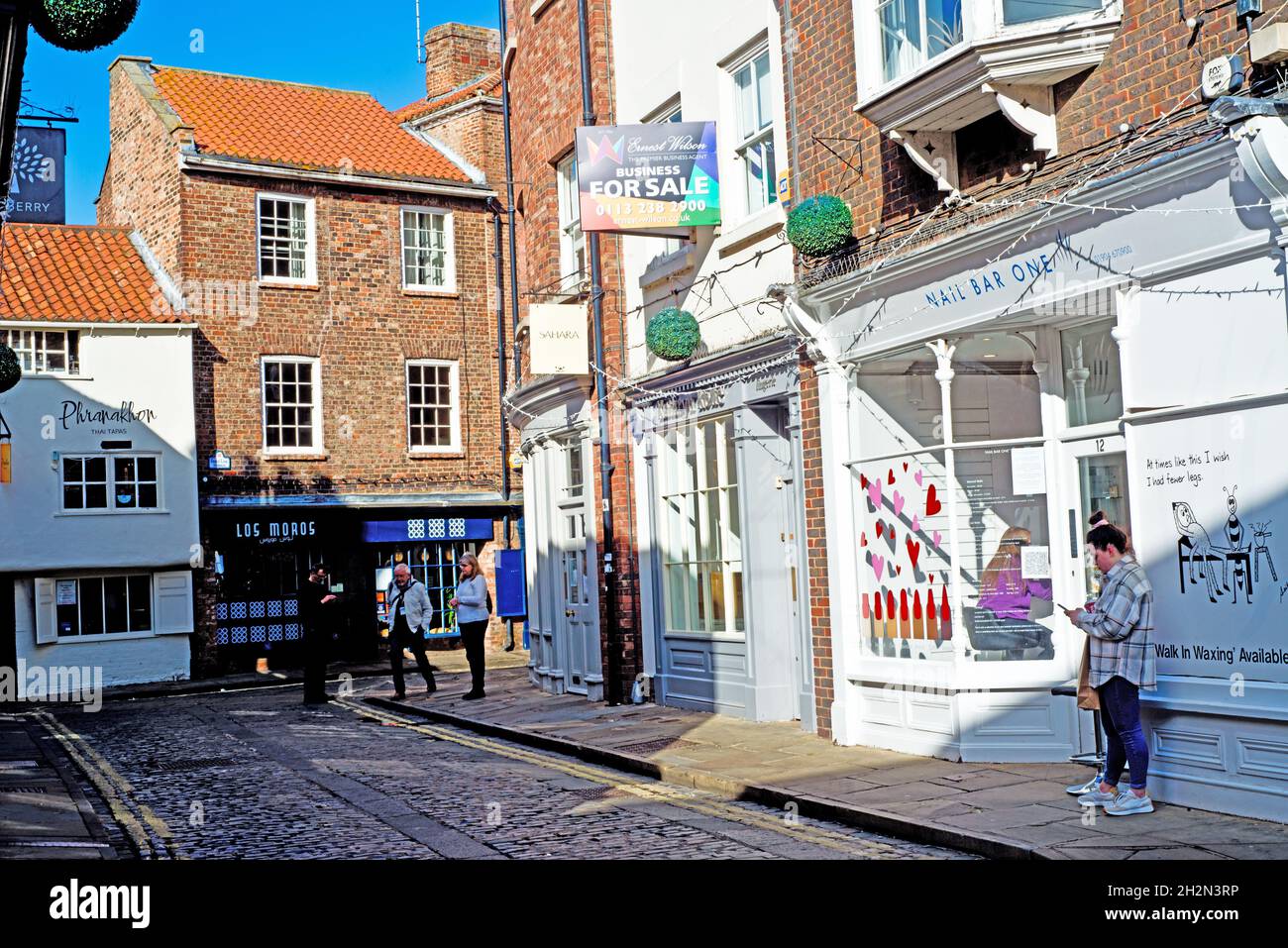 Swinegate and Grape Lane, York, England Stock Photo - Alamy