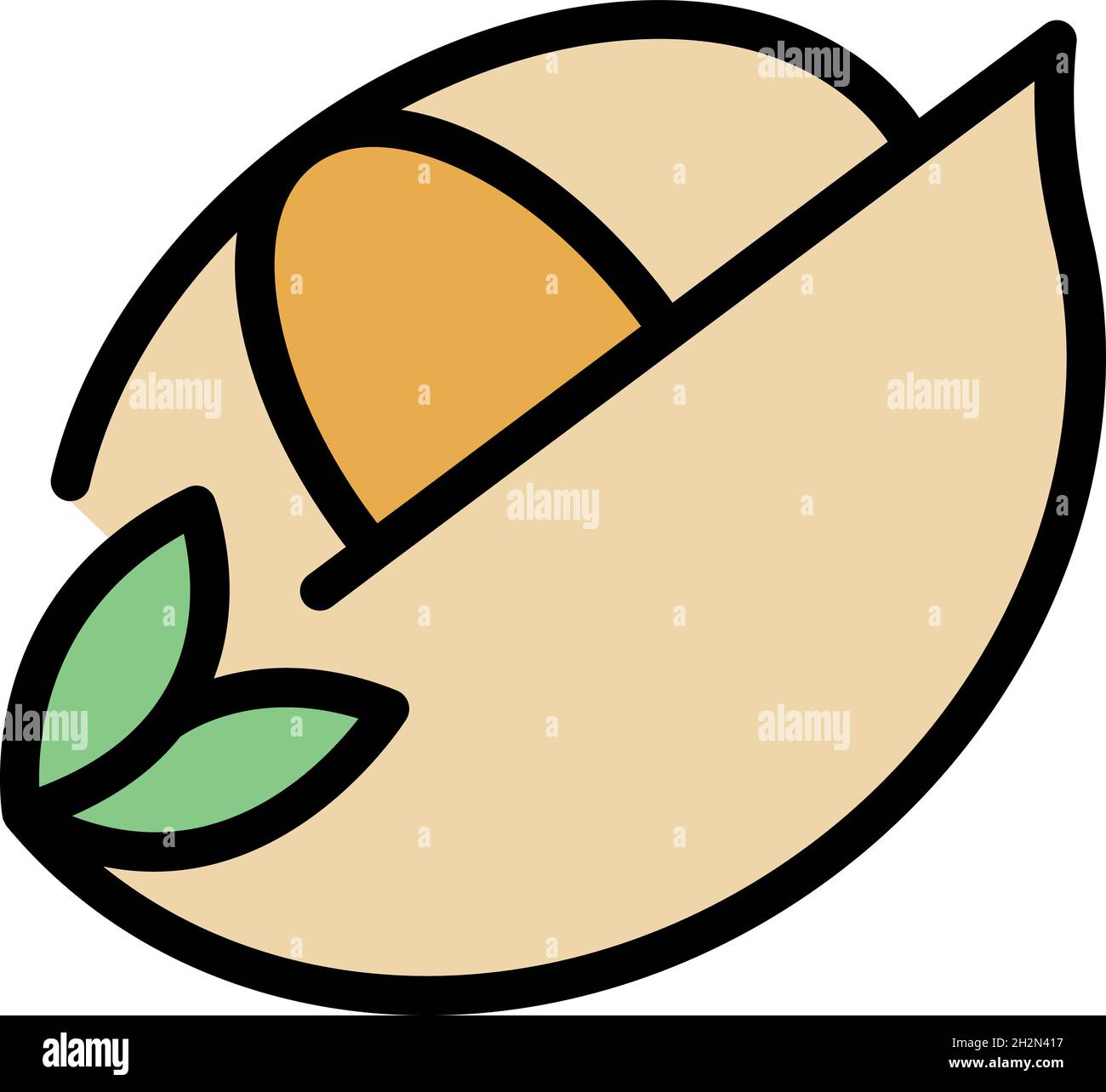 Quinoa icon. Outline quinoa vector icon color flat isolated Stock ...