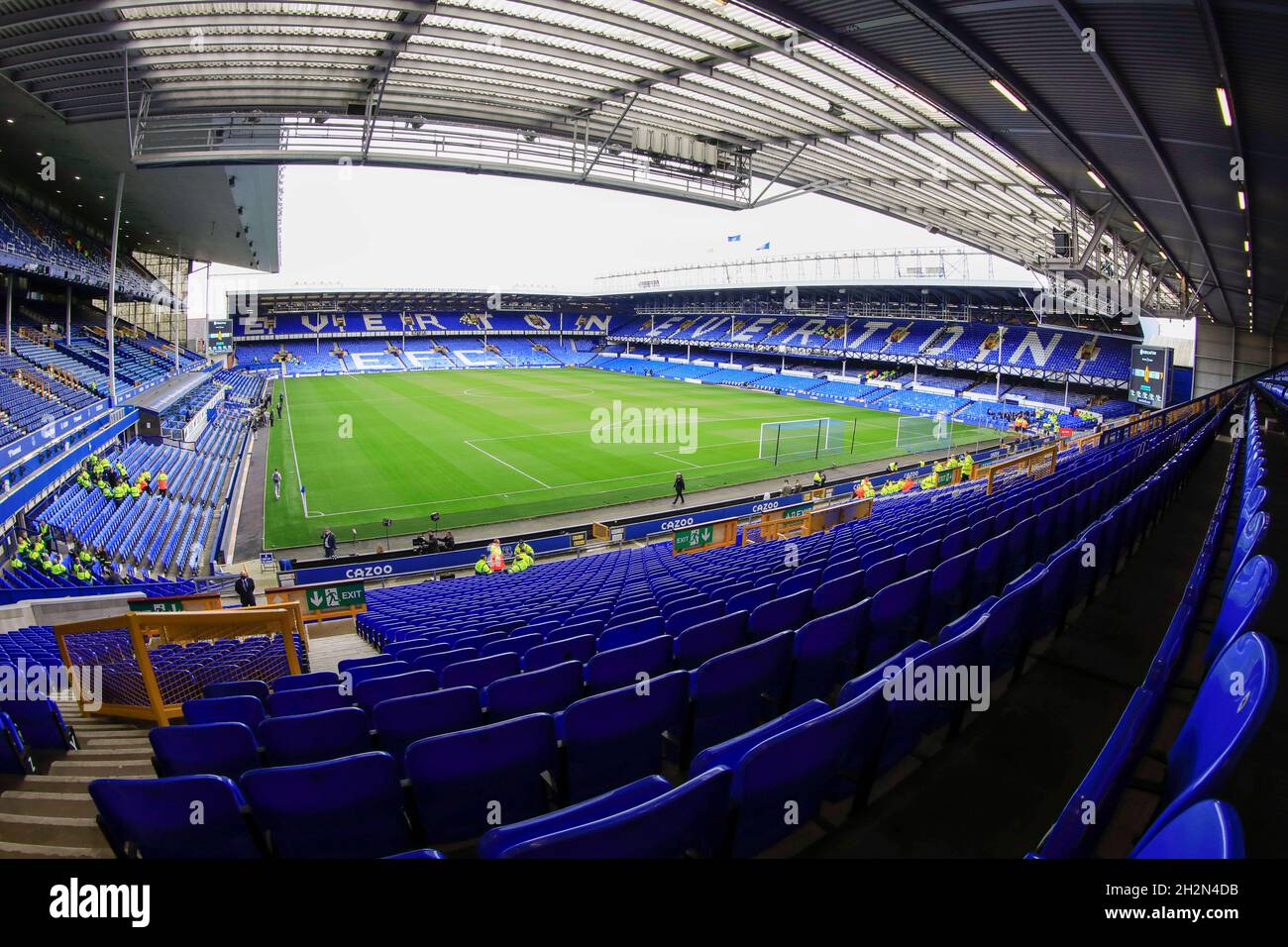 Interior view of Goodison Park Stock Photo - Alamy