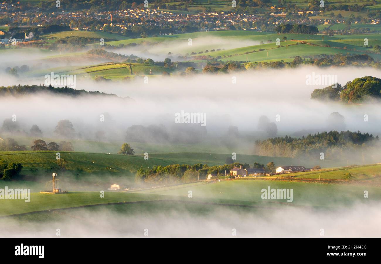A telephoto shot of the Craven District landscape captured from Sharp ...