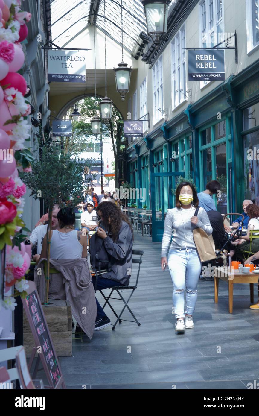 The Victorian shopping arcades in Cardiff's city centre are popular ...