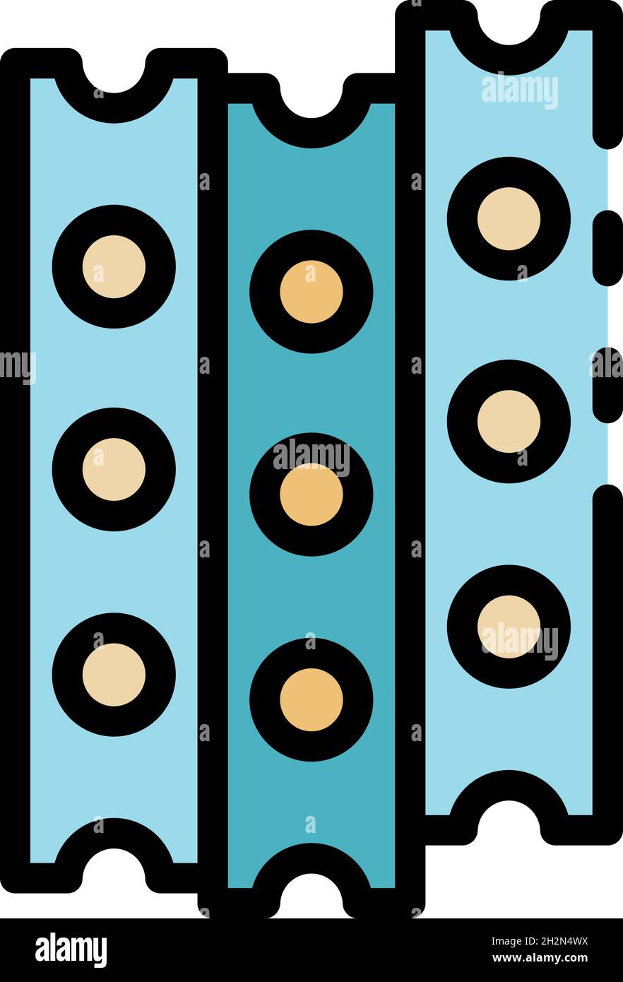 Construction metal bars icon. Outline construction metal bars vector ...