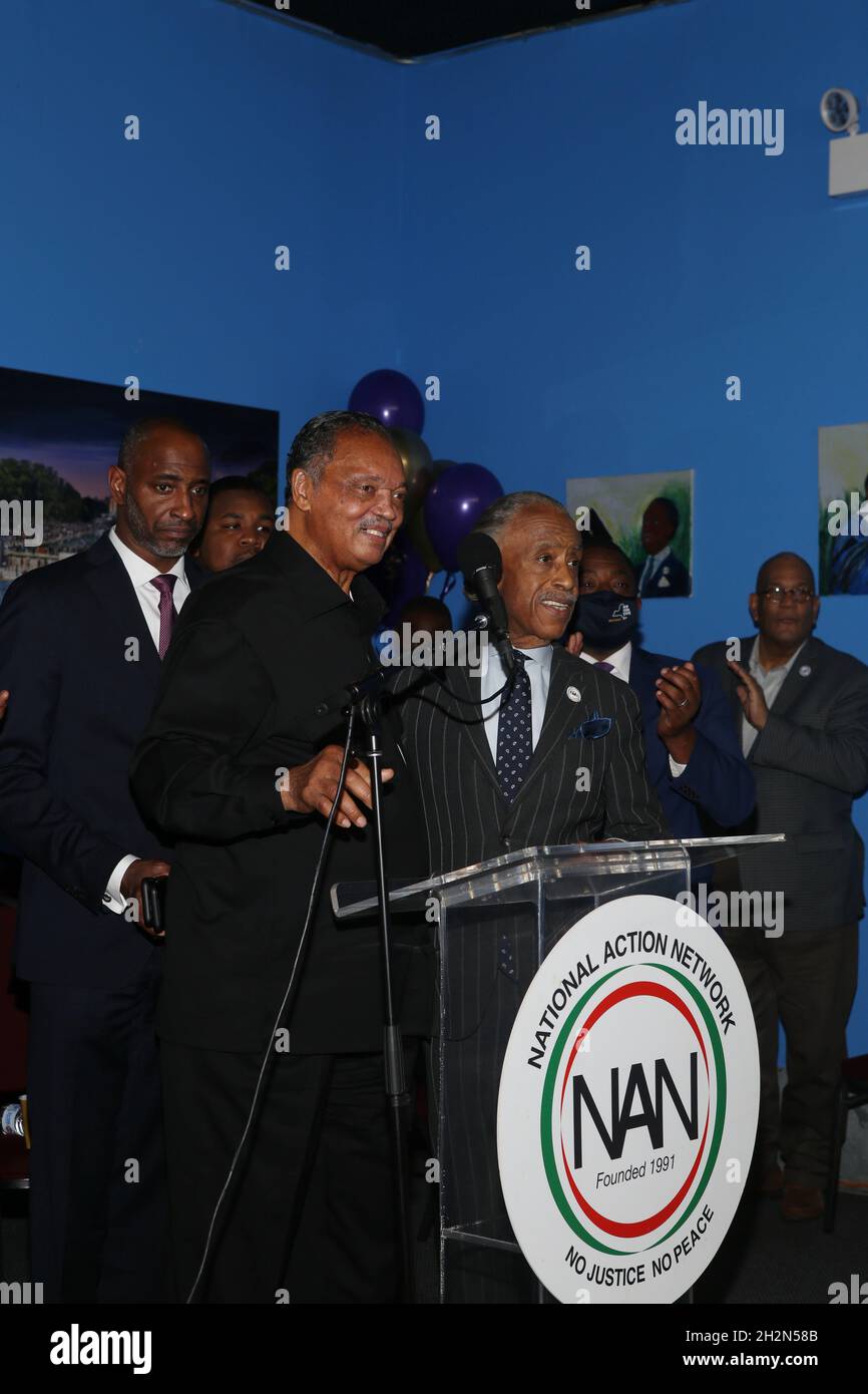 Rev. Jesse L. Jackson, Sr. and Rev. Al Sharpton Attend Rev. Jesse L ...
