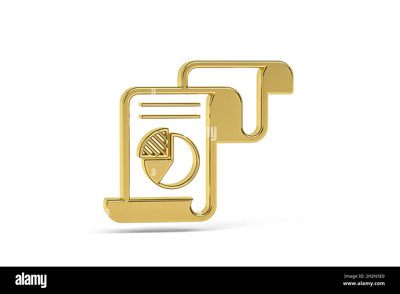 Golden 3d patent icon isolated on white background - 3d render Stock ...