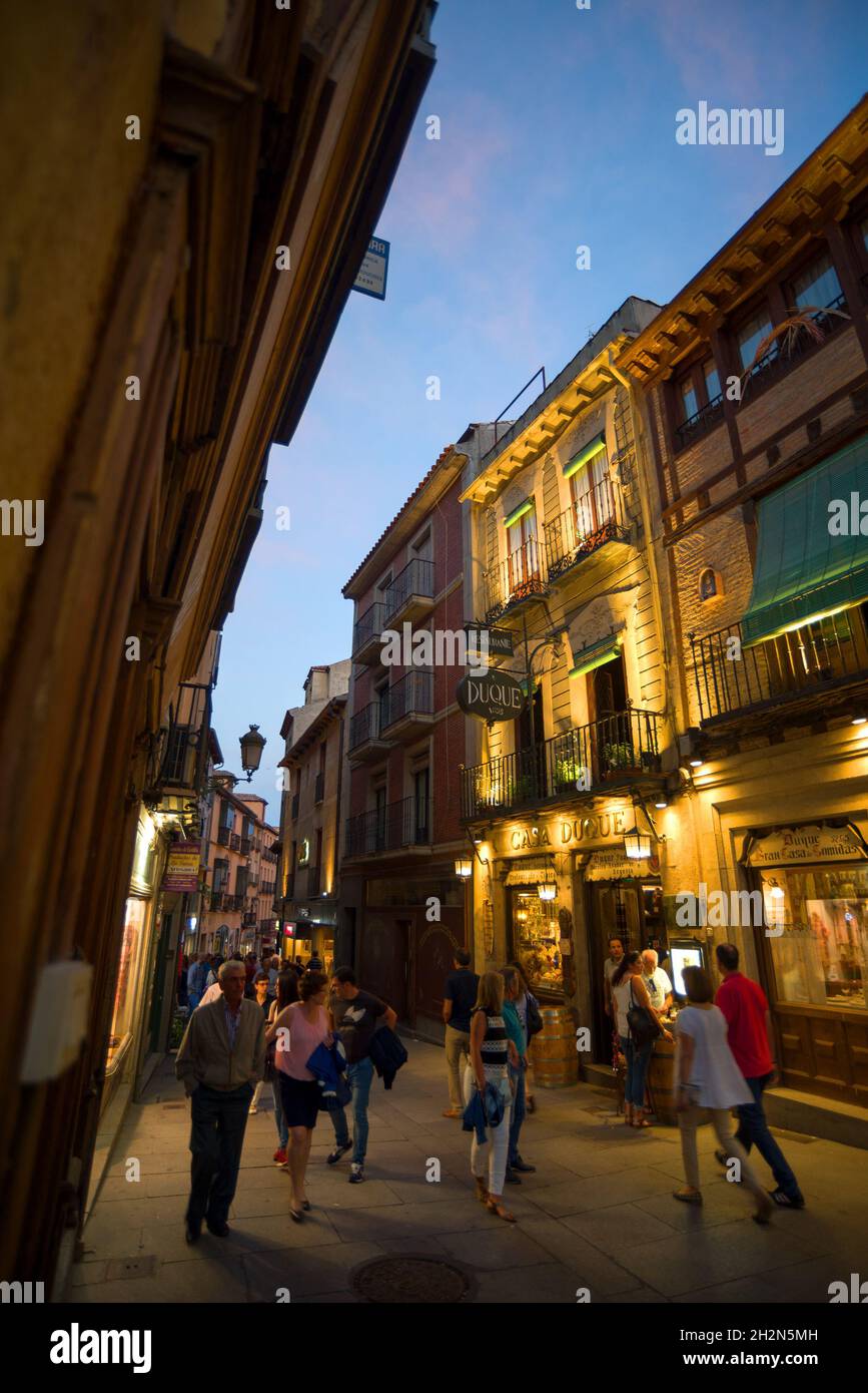 Crowd of people on street spain hi-res stock photography and images - Alamy