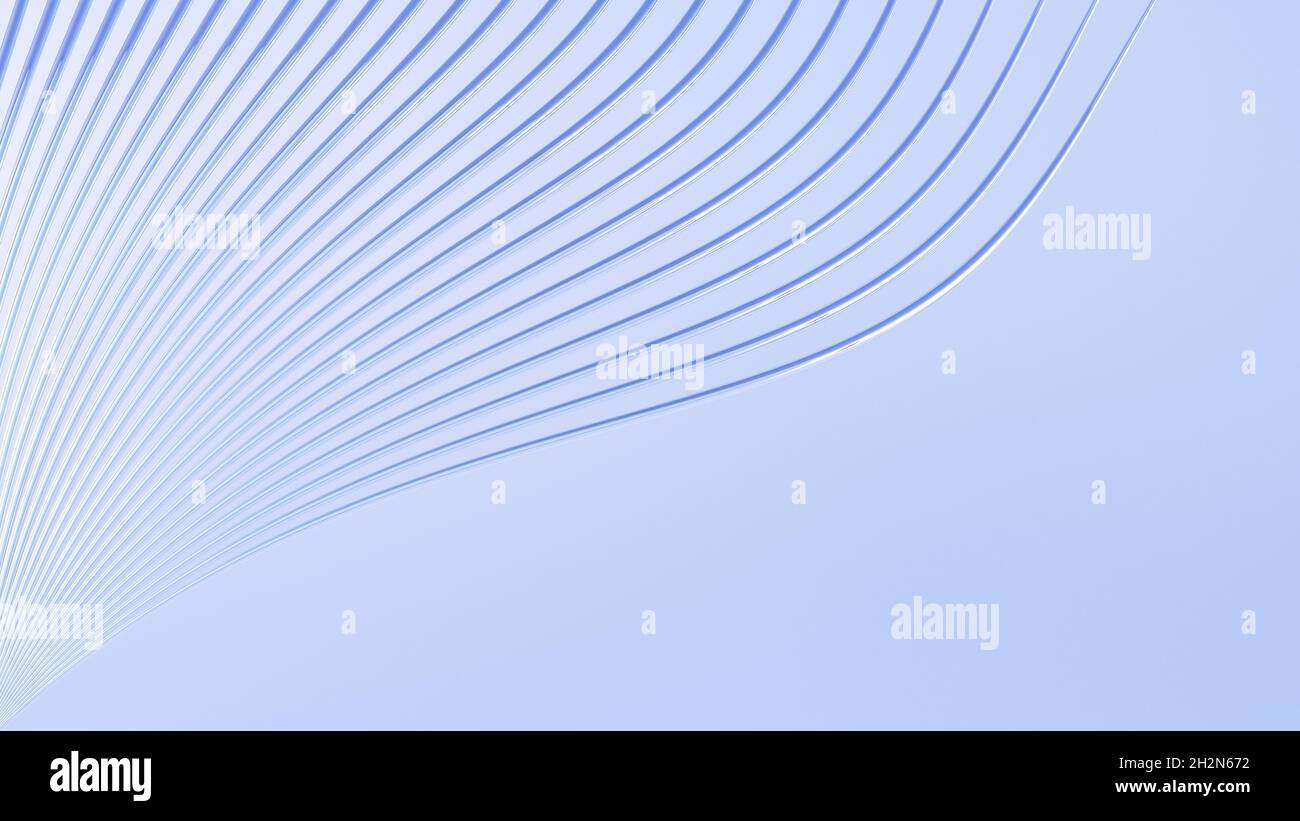 Feathering lines on light blue Stock Photo - Alamy