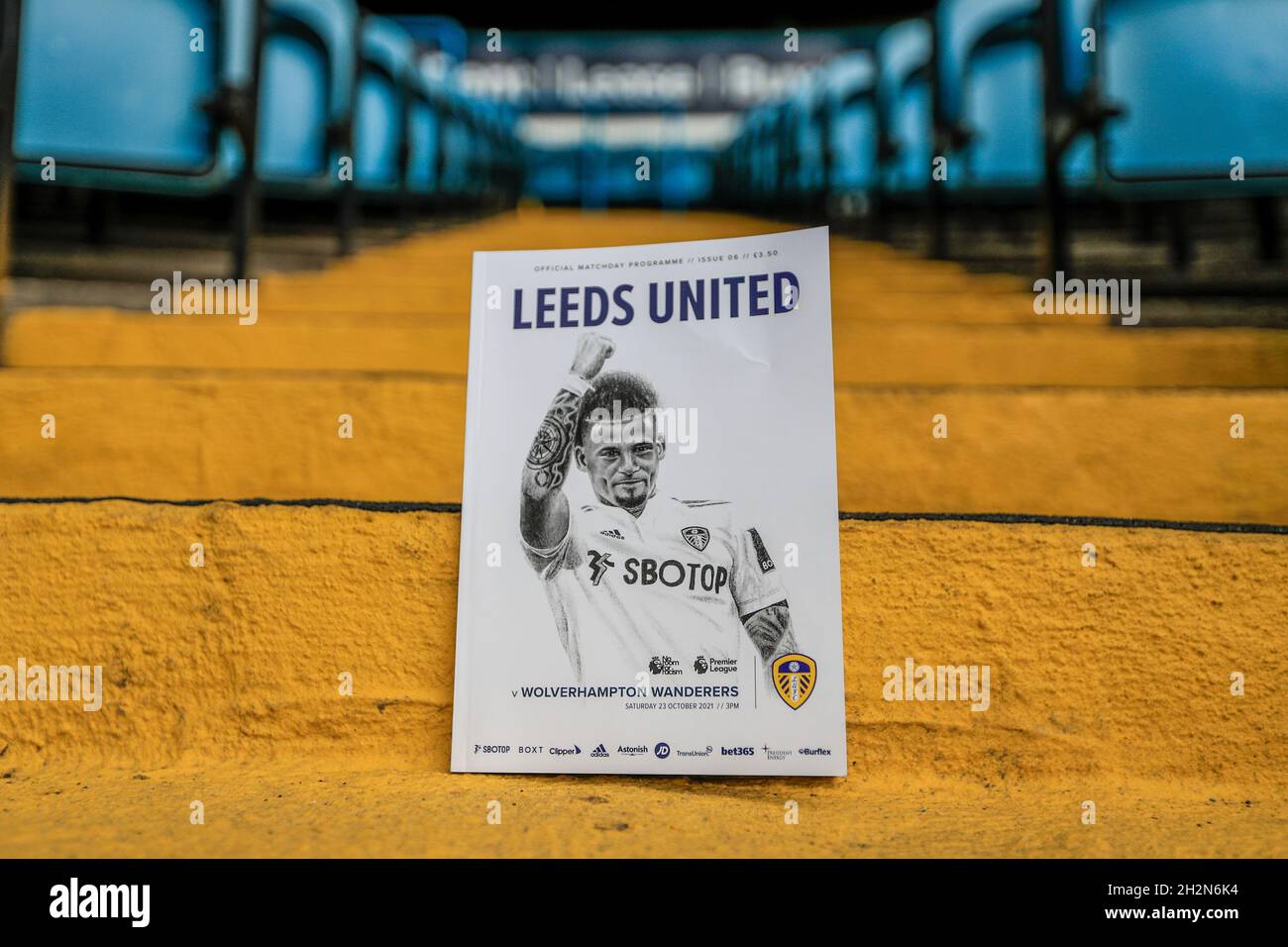 Today’s match day programme with Kalvin Phillips #23 of Leeds United on ...