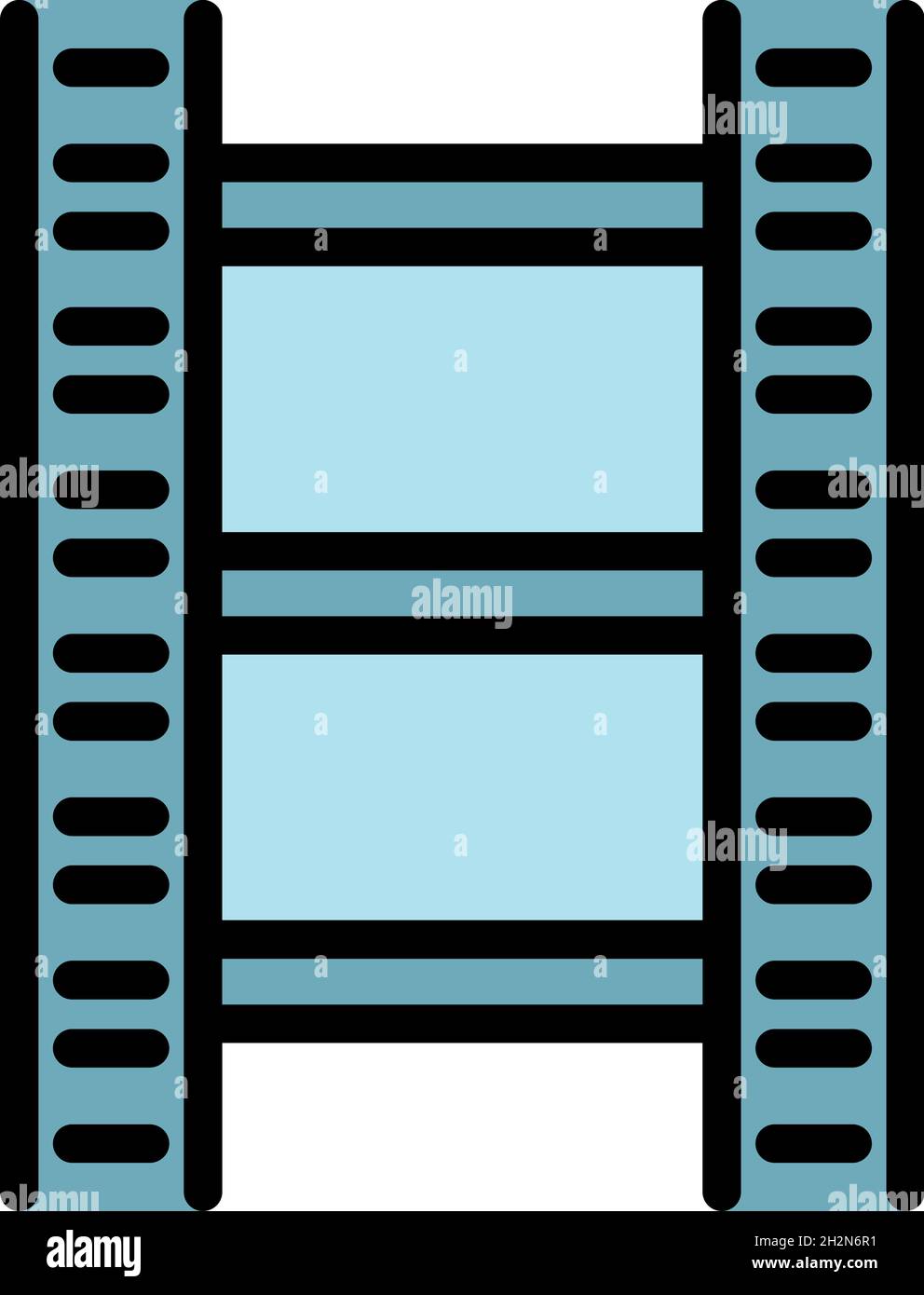 Wedding film photo icon. Outline wedding film photo vector icon color ...