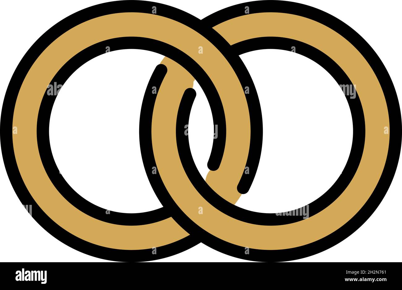 Interlocking Wedding Rings Clip Art