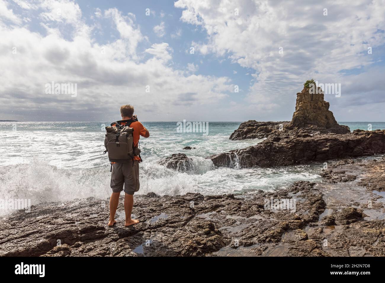 Rock formation water sun hi-res stock photography and images - Alamy