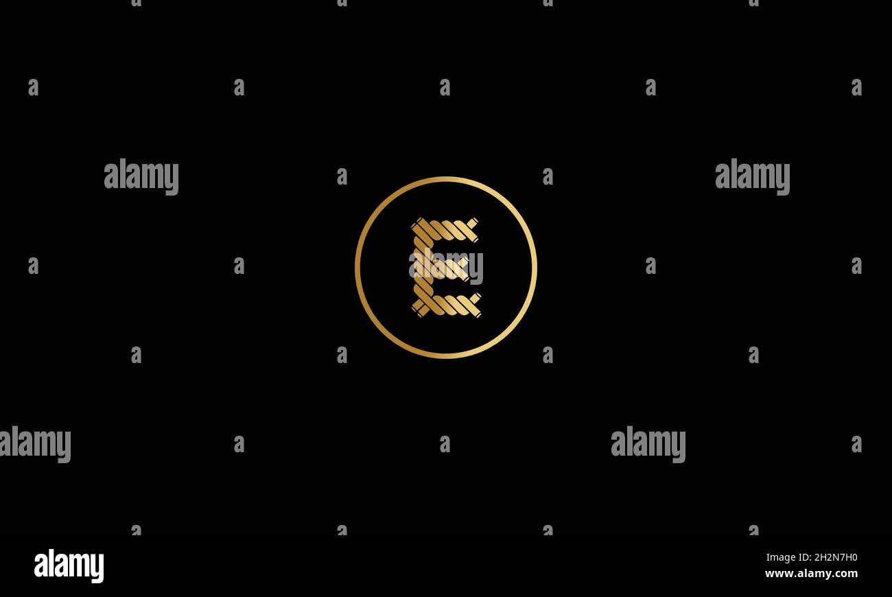 LETTER E LOGO DESIGN WITH NEGATIVE SPACE EFFECT FOR ILLUSTRATION USE ...
