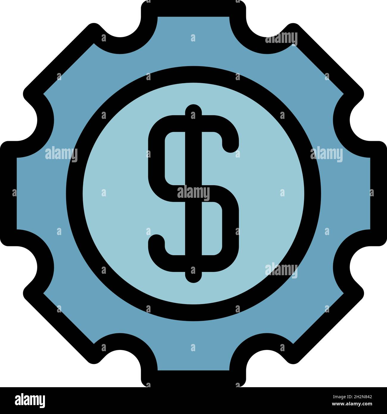 Conversion rate icon. Outline conversion rate vector icon color flat ...