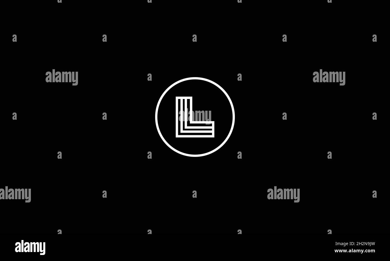 LETTER L LOGO DESIGN WITH NEGATIVE SPACE EFFECT FOR ILLUSTRATION USE ...