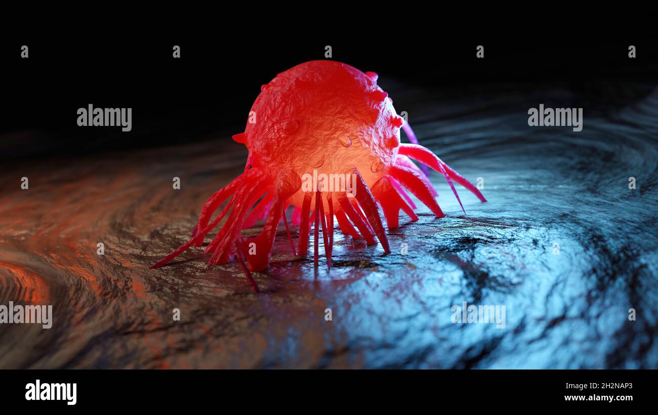 Three dimensional render of cancer cells in human body Stock Photo - Alamy