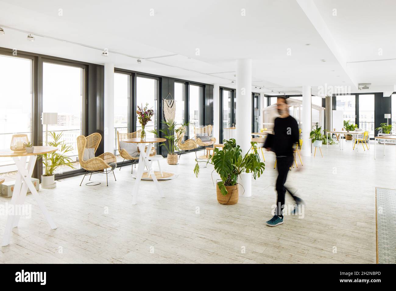Businessman walking office hi-res stock photography and images - Alamy