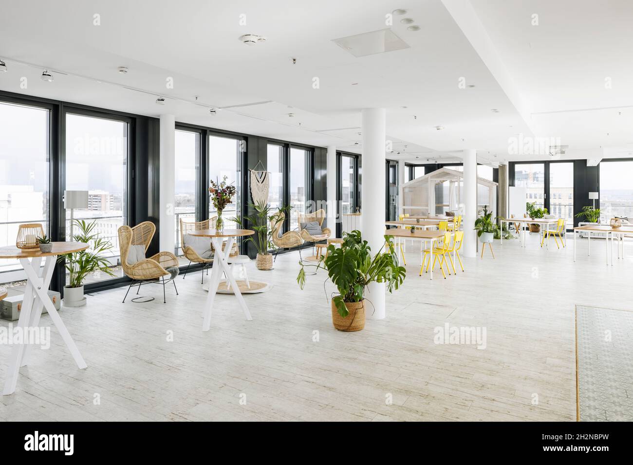 Interior of modern coworking office Stock Photo - Alamy