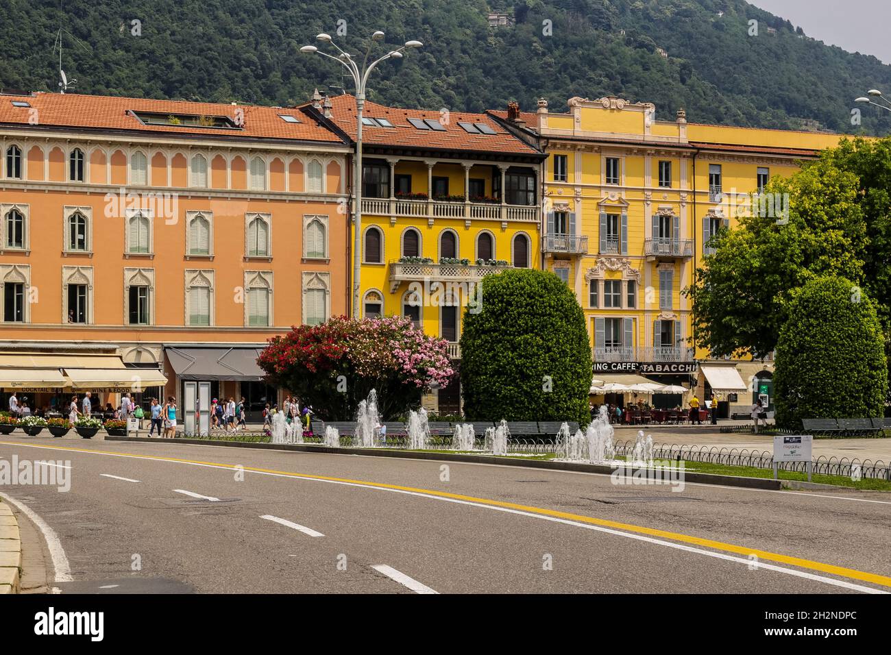 Como, Italy - June 14, 2017: View of Como Streets in the City Center ...