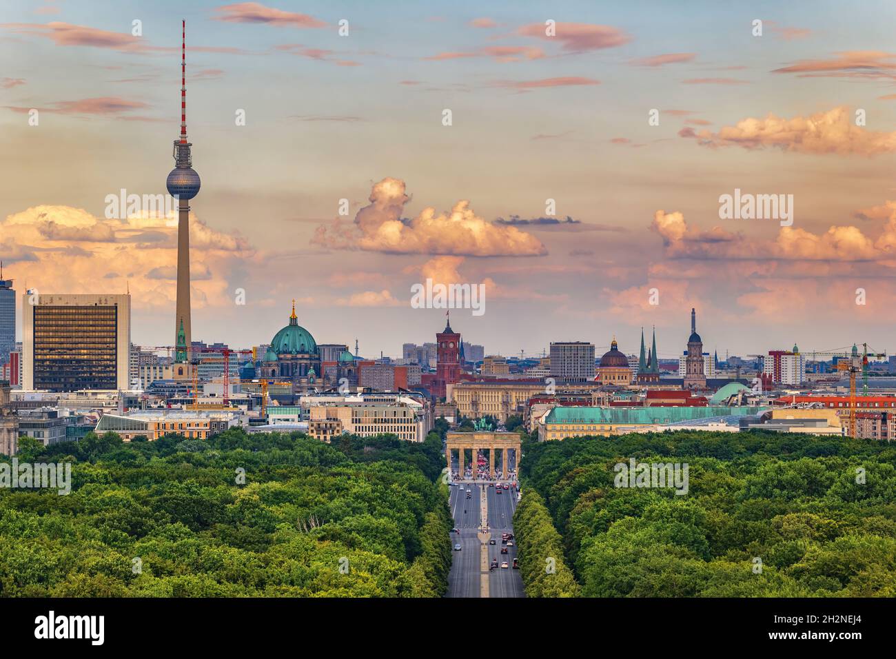 Aerial view berlin germany skyline hi-res stock photography and images ...