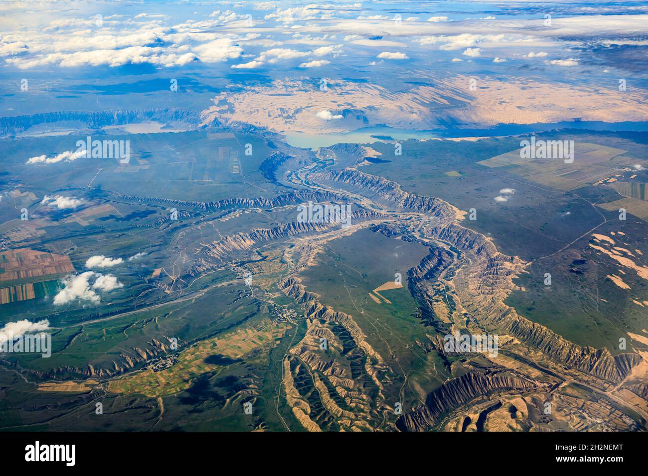 Aerial view of mountain ground texture landscape Stock Photo - Alamy