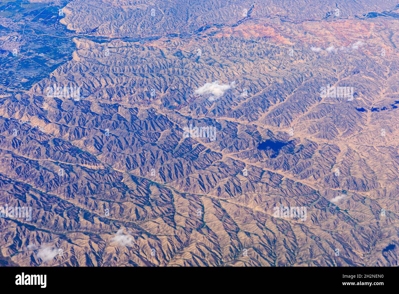 Aerial view of mountain ground texture landscape Stock Photo - Alamy