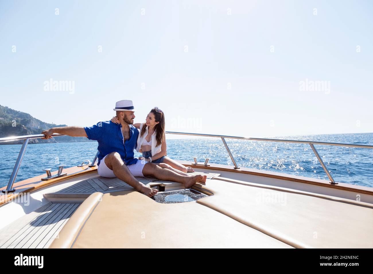 Couple motorboating hi-res stock photography and images - Alamy