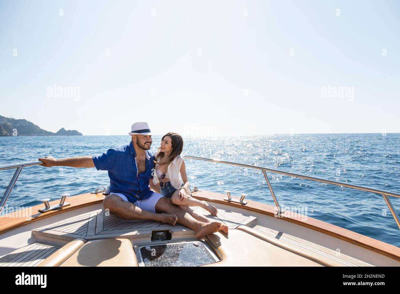 Couple motorboating hi-res stock photography and images - Alamy