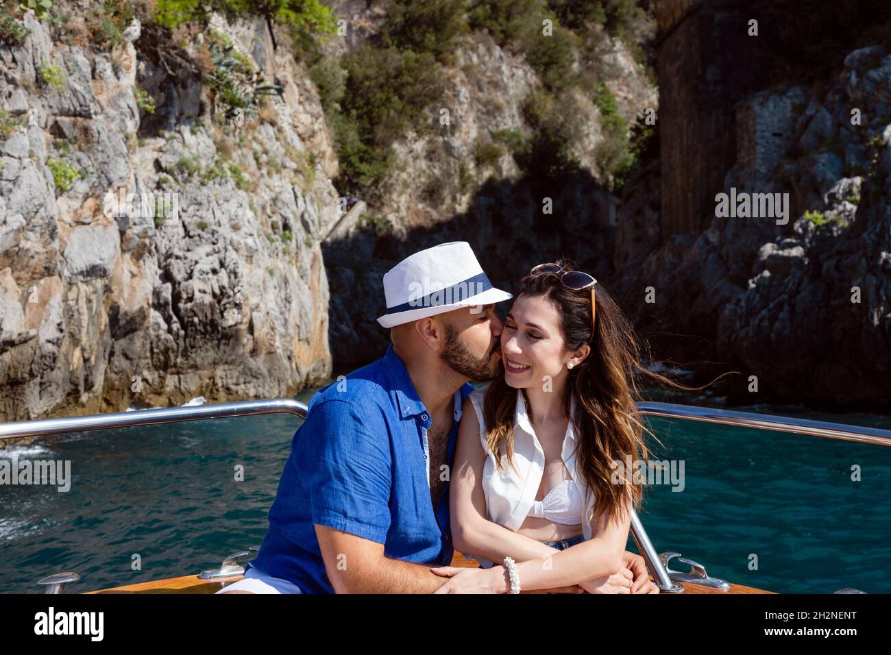 Couple motorboating hi-res stock photography and images - Alamy