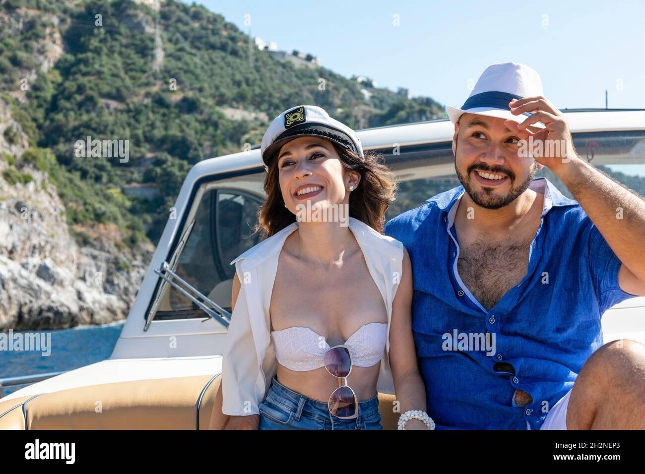 Man Motorboating A Woman