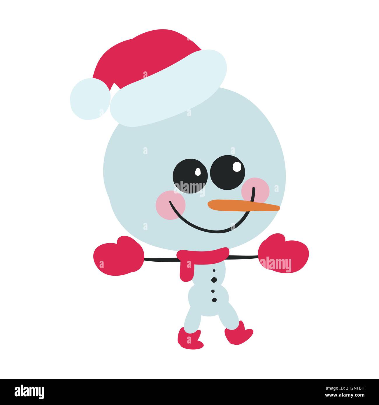 Snowman vector clip art Stock Vector Image & Art - Alamy