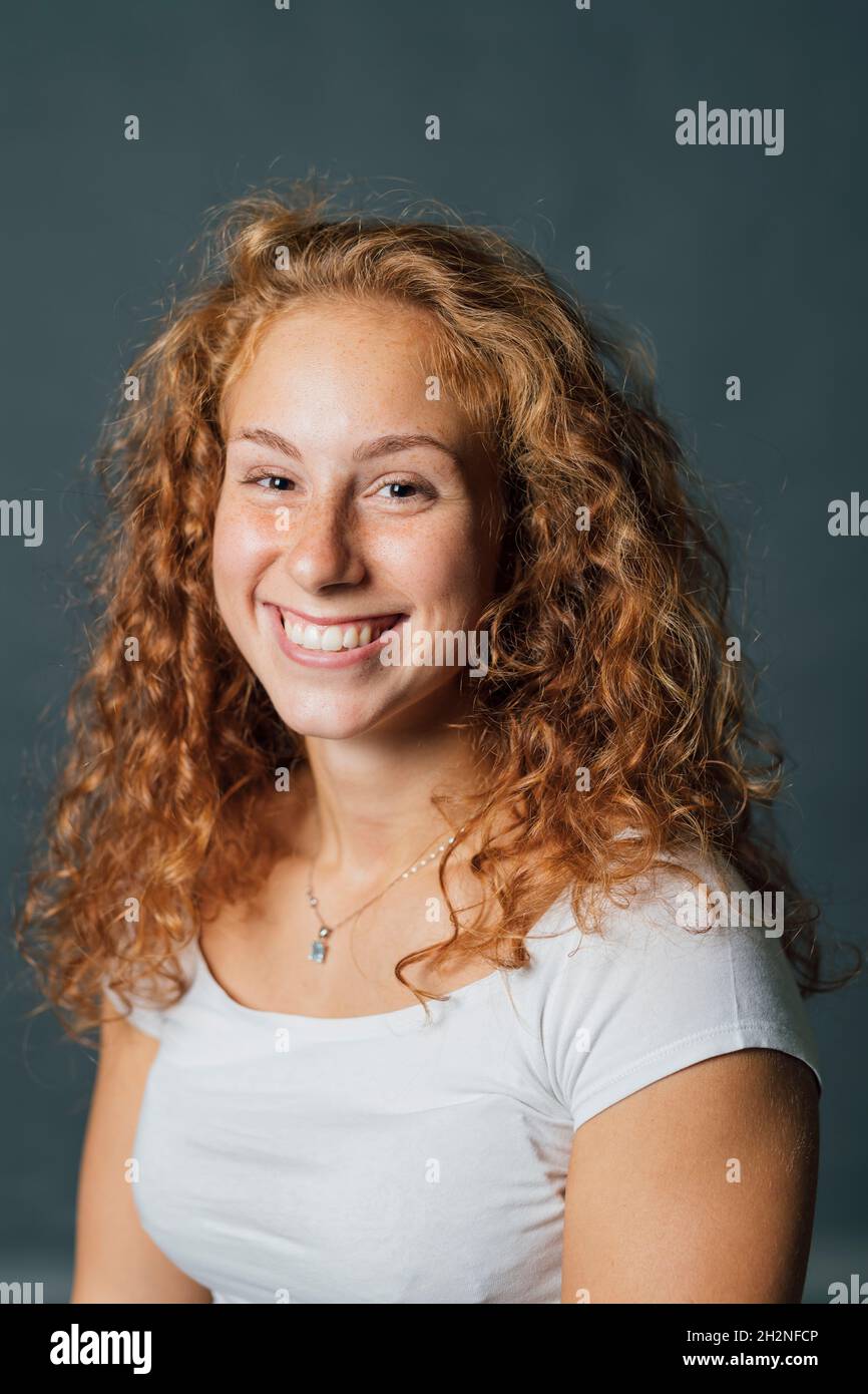 Studio shot happy young hi-res stock photography and images - Alamy