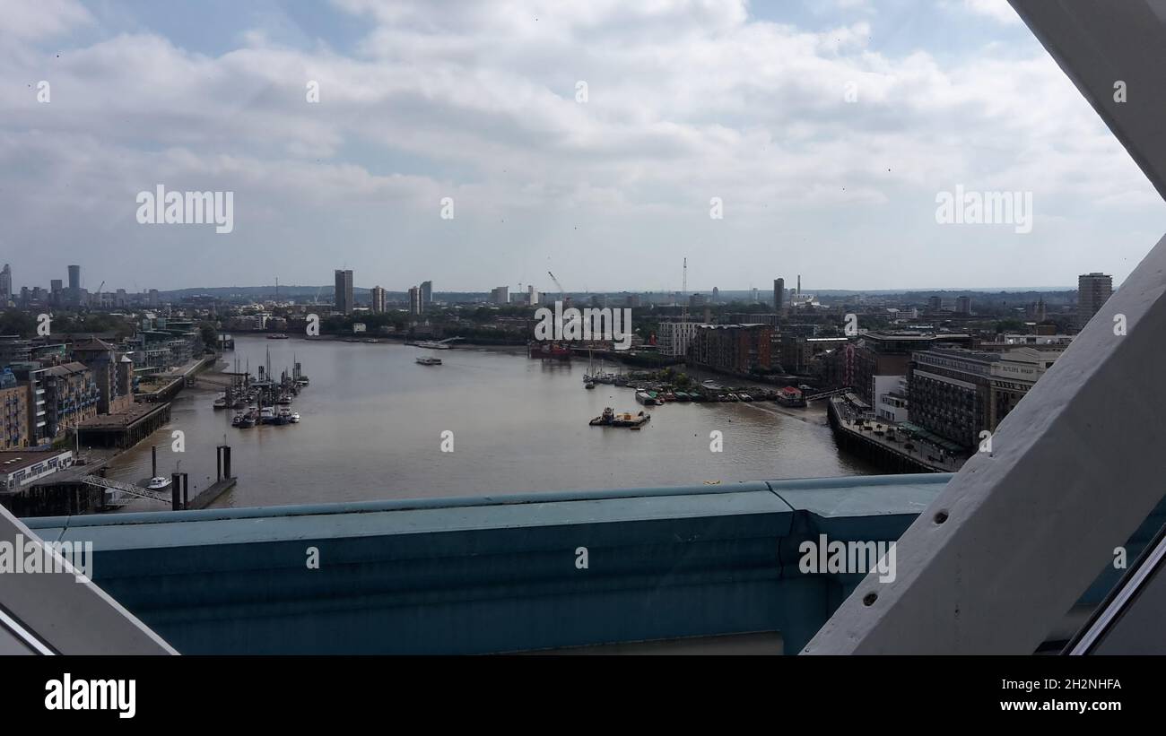 View of London from Tower Bridge Stock Photo - Alamy