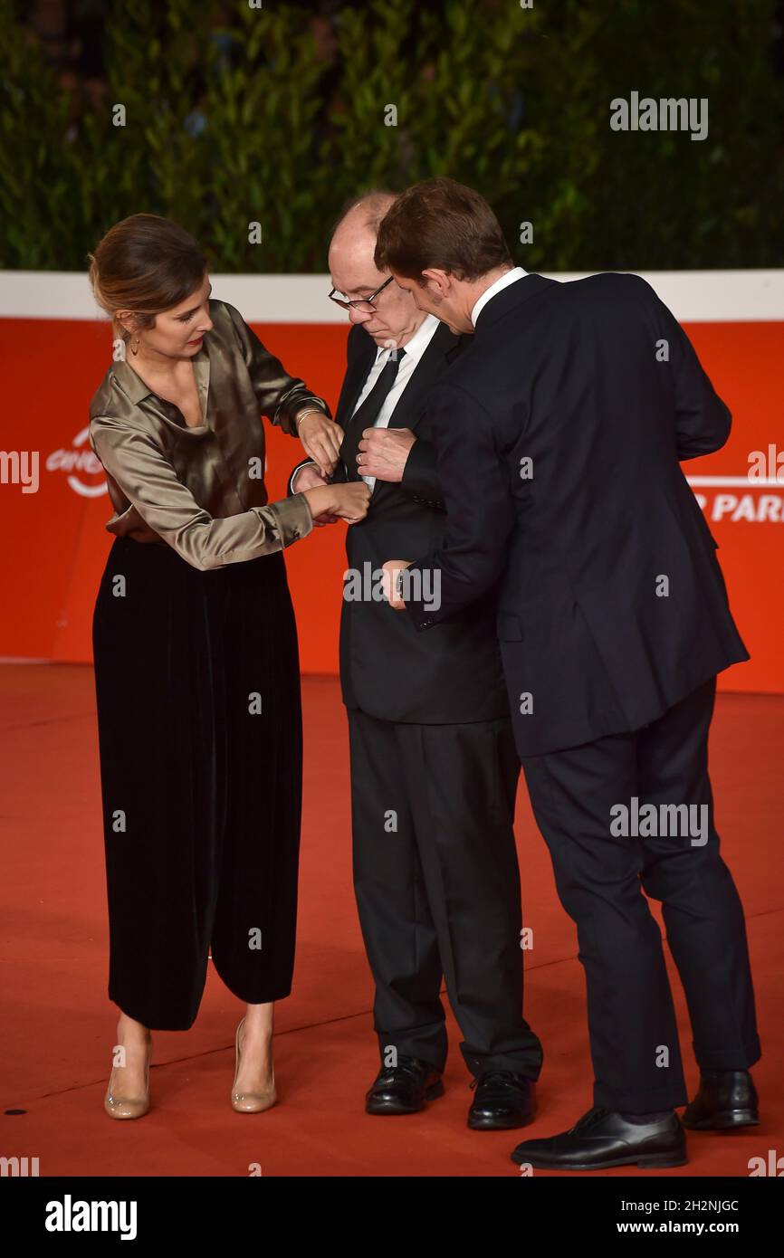 Italy, Rome, 22 October, 2021 : Carlo Verdone and sons Giulia Verdone ...