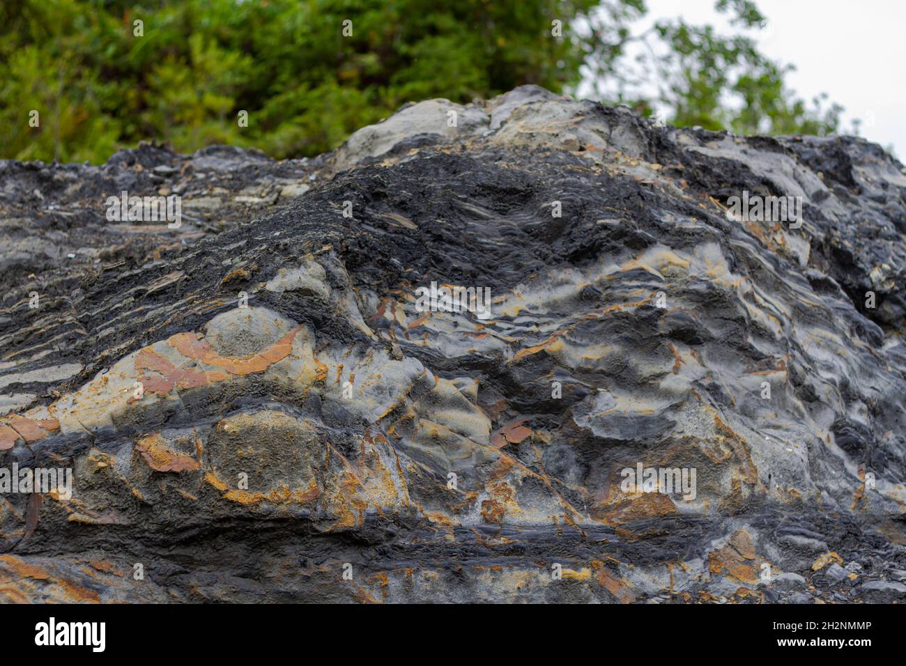 Mountain rock layers formations over the hundreds of years. Interesting ...