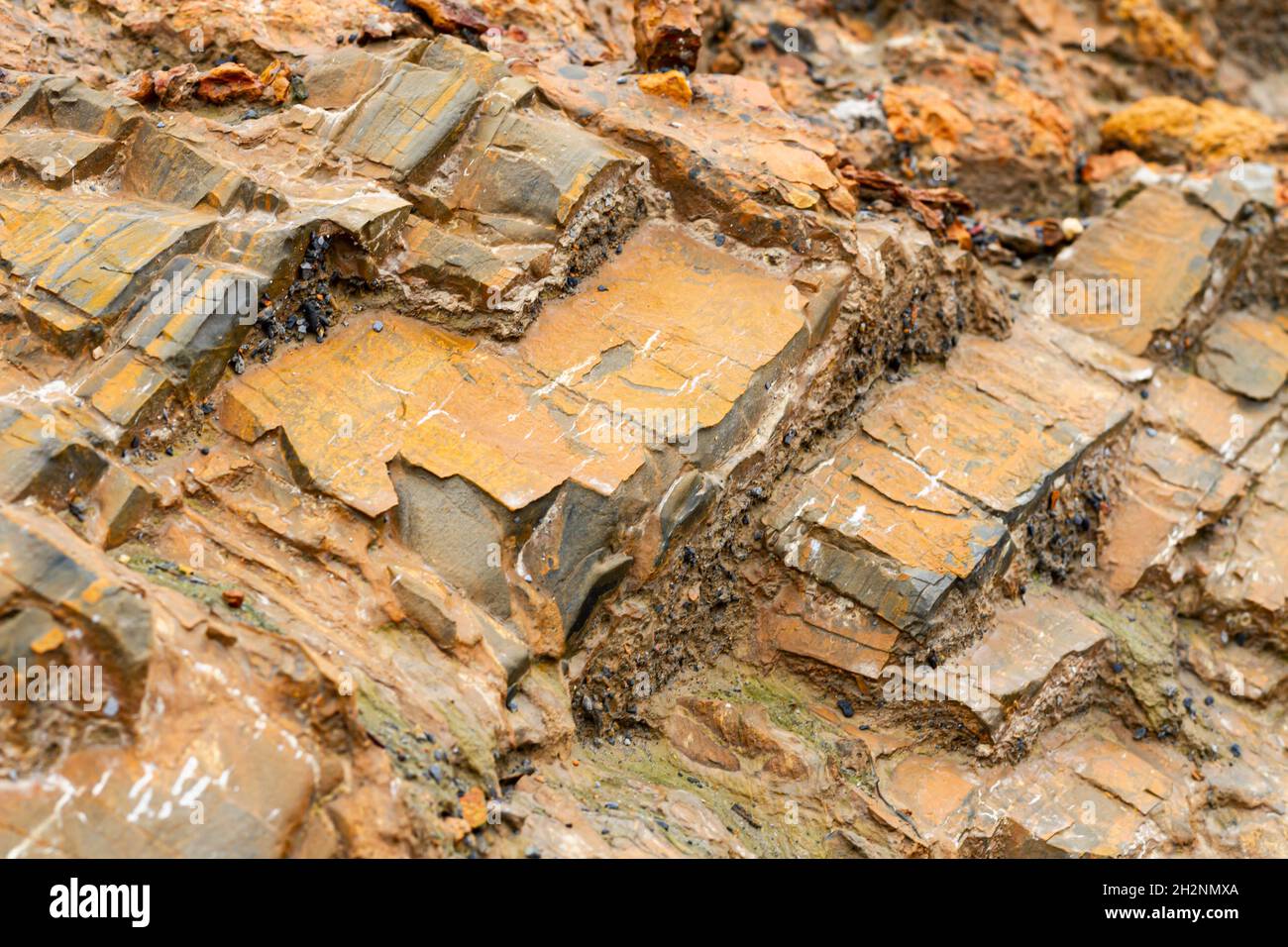 Mountain rock layers formations over the hundreds of years. Interesting ...
