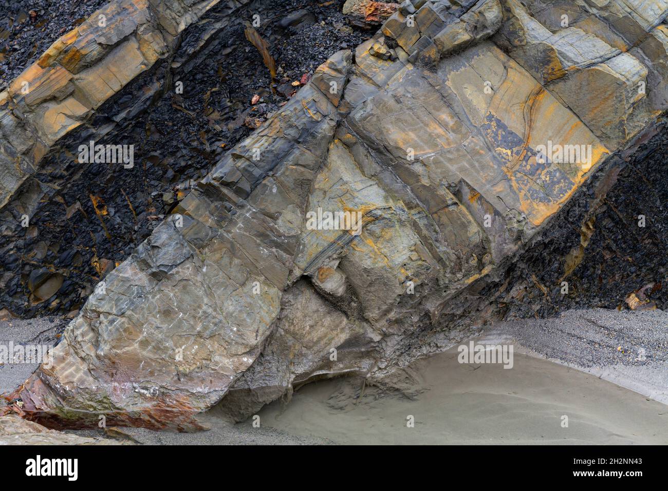 Mountain rock layers formations over the hundreds of years. Interesting ...