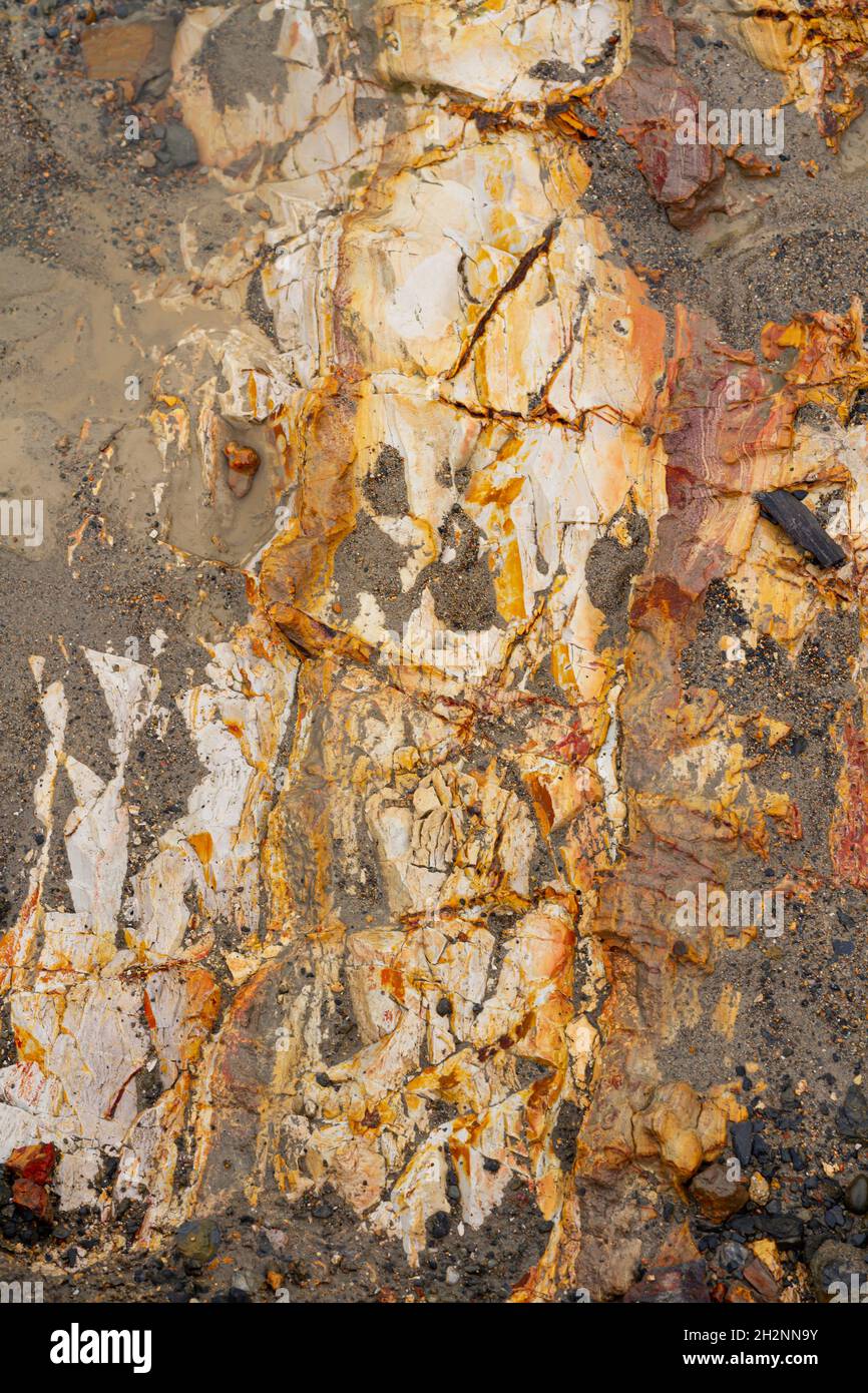 Mountain rock layers formations over the hundreds of years. Interesting ...