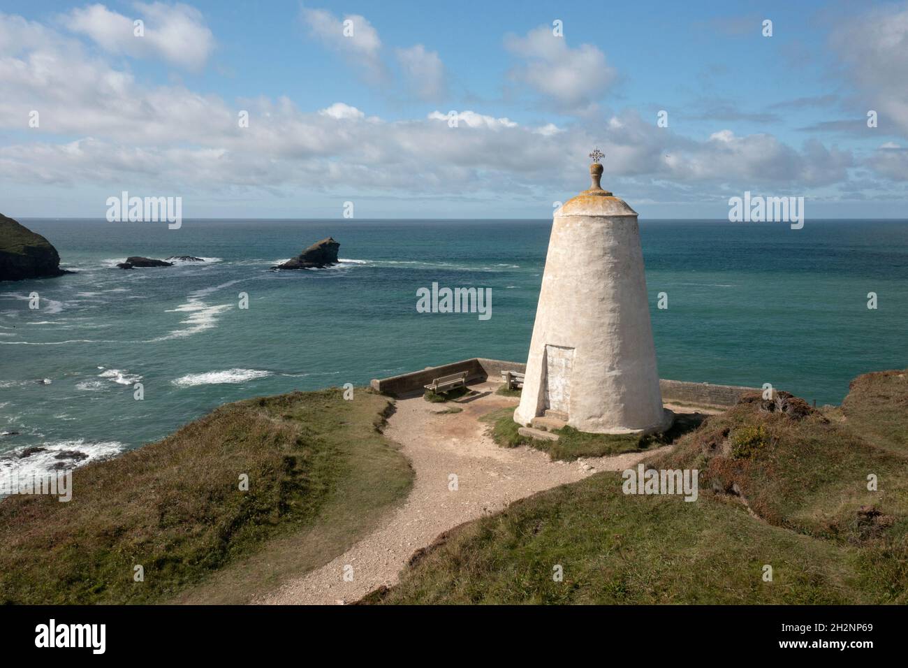 Aerial view of theformer lighthouse known as the 'pepperpot' at ...