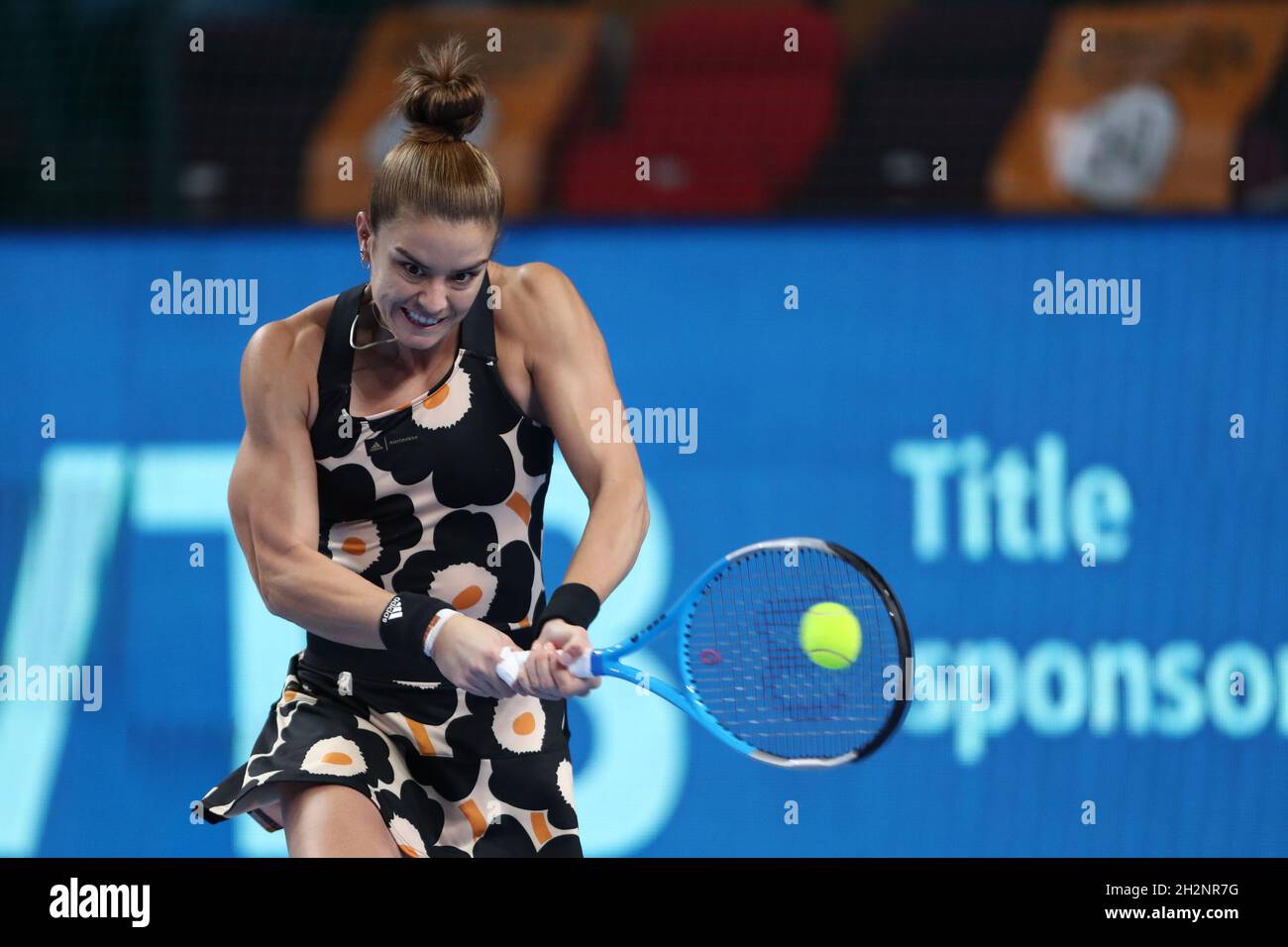 Moscow, Russia. 23rd Oct, 2021. Maria Sakkari in action during The VTB ...