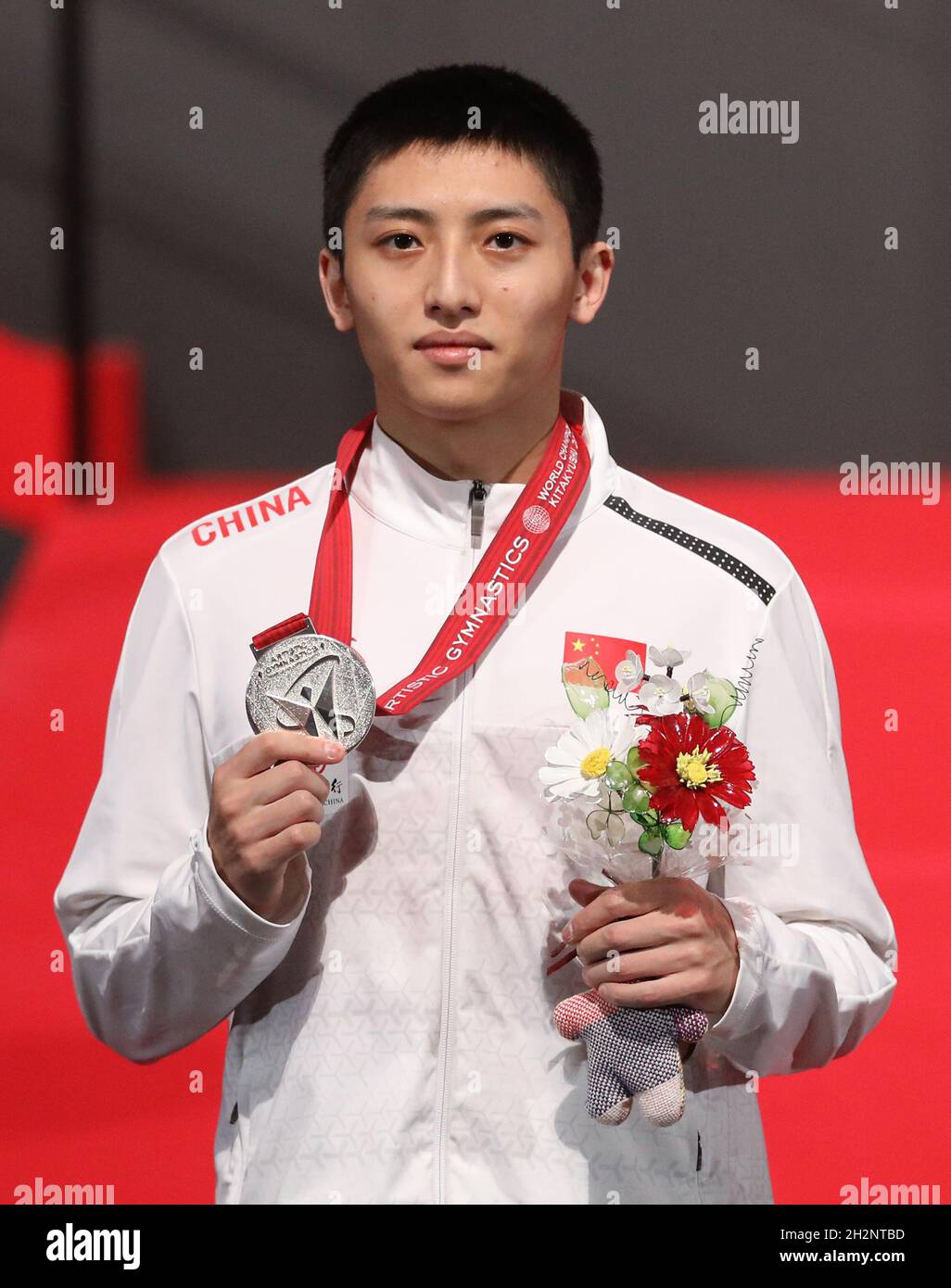 Kitakyushu, Japan. 23rd Oct, 2021. Weng Hao of China poses for photos ...